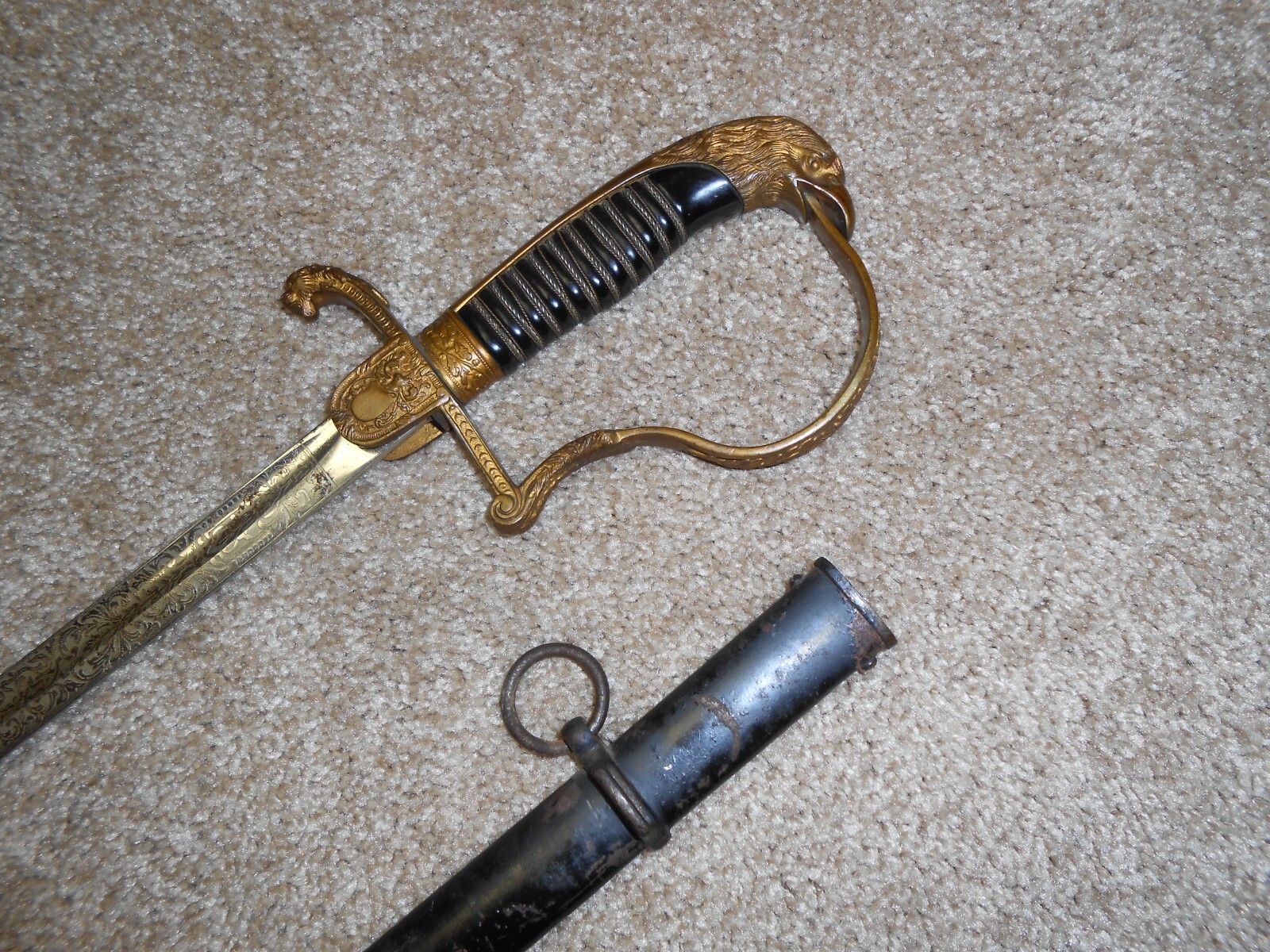 Rare WW1 German Eagle Head Armistice Sword, Very Few Known To Exist ...