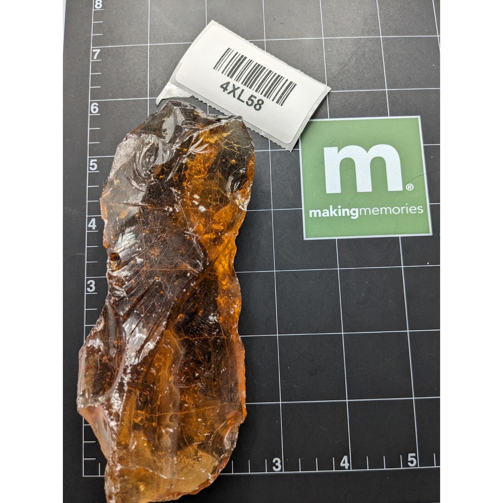 Amber Translucent Art Glass Cullet Suncatcher Garden Glass #4XL58 | eBay