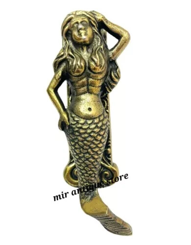 Vintage Mermaid Door Knocker ~ Nautical Antique Door Knocker Home ...