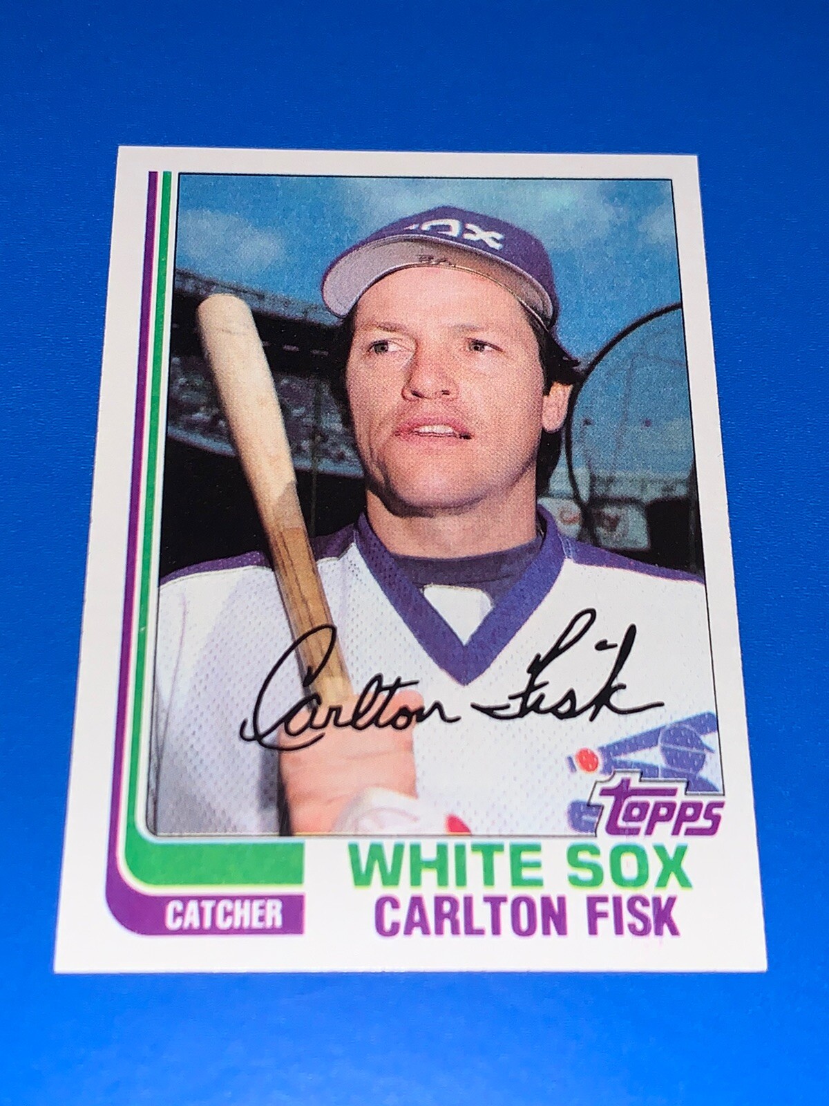 1982 Topps Carlton Fisk Baseball Card #110 Chicago White Sox Set Break ...