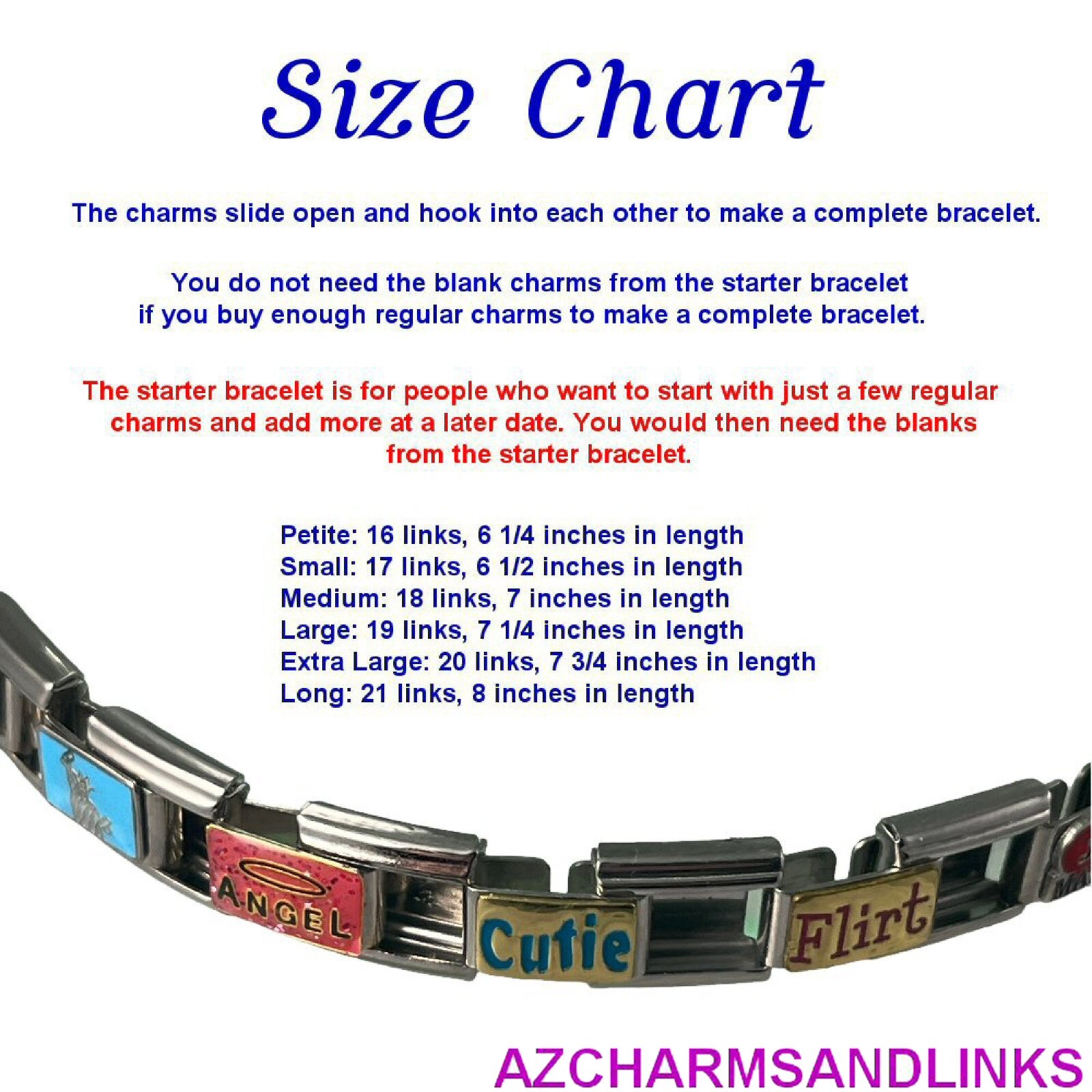 Italian Charms Birthstones Italian Modular Charm Links for your ...