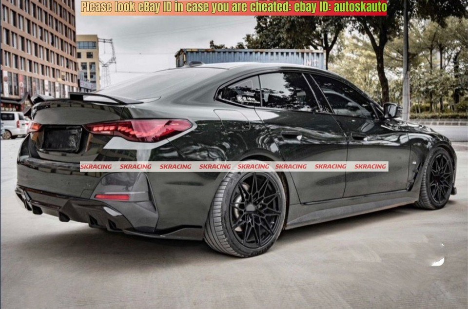 For 2021-23 BMW G26 430i GRAN Coupe i4 Carbon Fiber Rear Spoiler Trunk ...