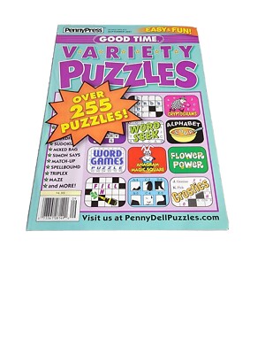 New-#372 Penny Press GOOD TIME Variety Puzzles - 255 + Puzzles-Sept ...