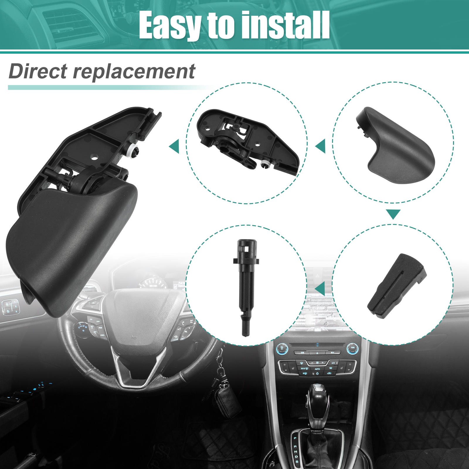 1 Set Hood Latch Release Handle 8J1823533C 8J1823633C fit for Audi TT ...