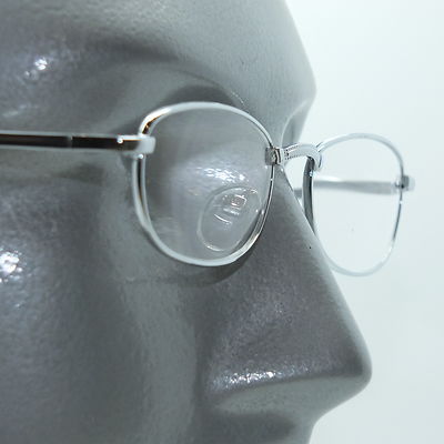 No Fuss Simple Metal Silver Wire Frame Reading Glasses +2.00 Lens ...