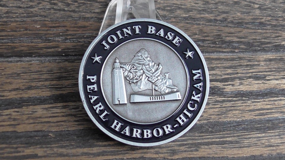 USN Joint Base Pearl Harbor Hickam Hawaii Challenge Coin #D582 | eBay