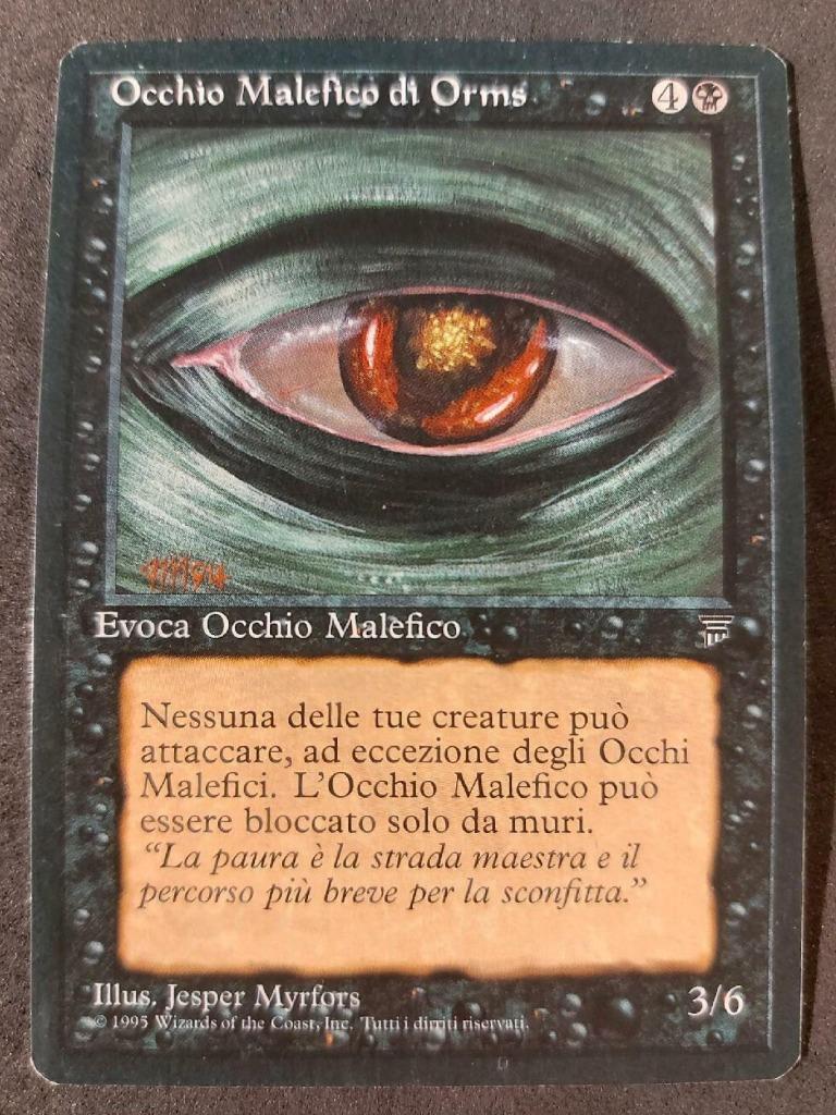 MTG 1X Evil Eye of Orms-by-Gore (LP) ~ from Italian Legends | eBay
