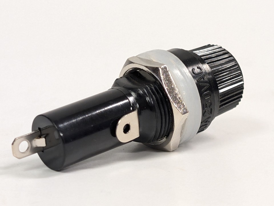 PANEL MOUNT 3AG/AGC FUSE HOLDER ACCEPTS 1/4" x 1-1/4" FUSES . | eBay