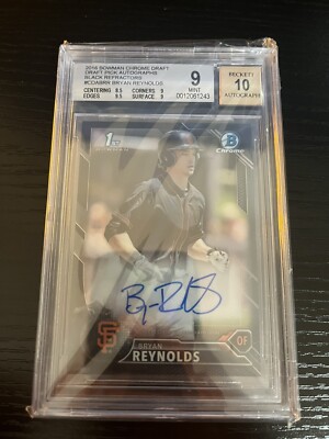 Bryan Reynolds 2016 Bowman Chrome Rookie Auto /75 BGS 9 AUTO 10 | eBay