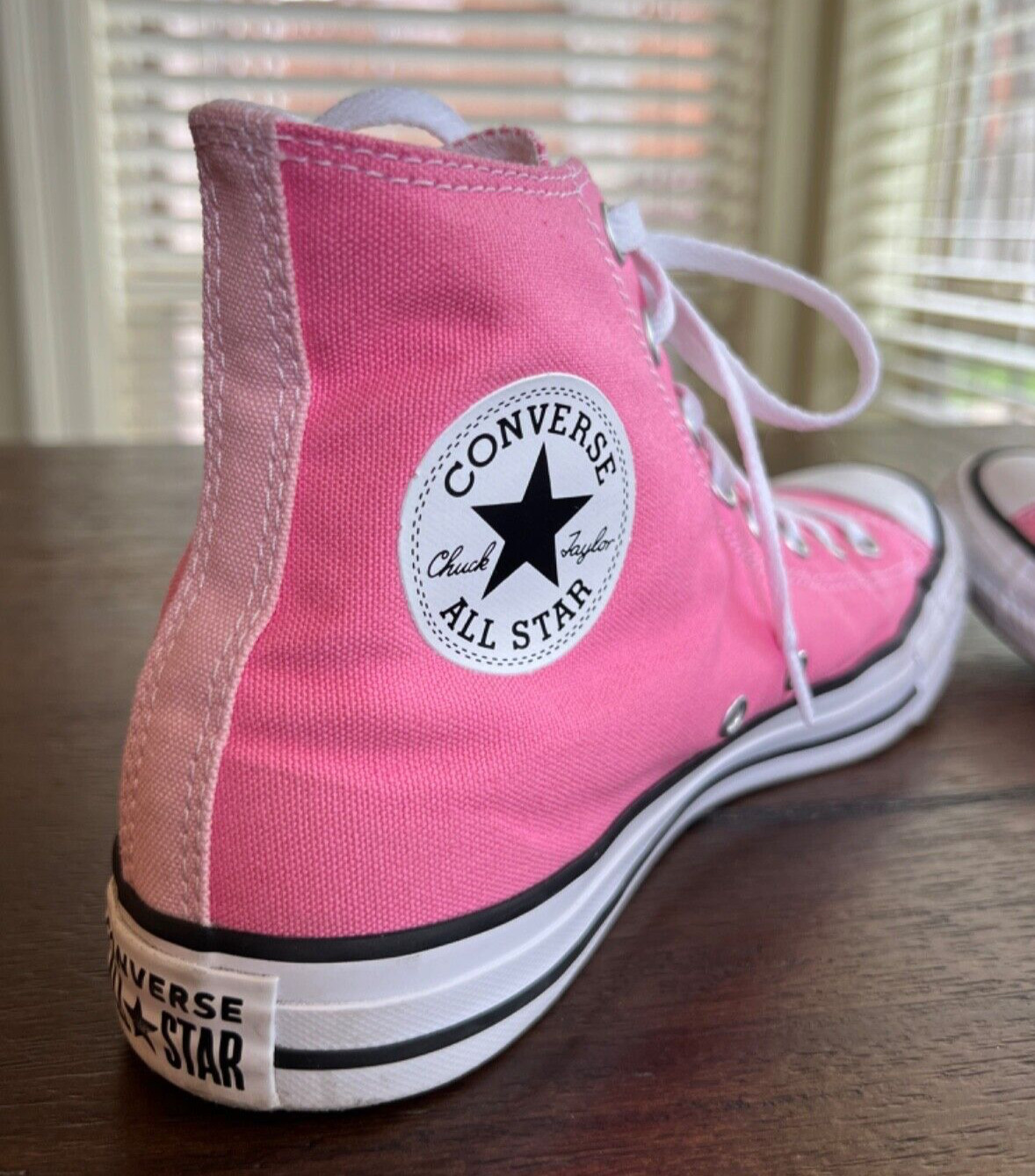 Converse High Top CUSTOM Pink Stripe Chucks Shoes Sne… - Gem