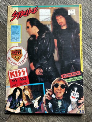 KISS Fanzine Magazine KISS STRIKE #33 1994 Italy Kiss My A** Criss ...