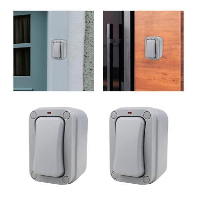 Waterproof Wall Push Button Wall Mounted, with Light, Switch Push ...