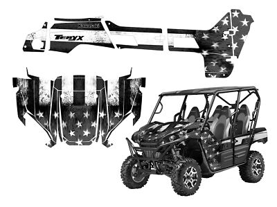 2016-2018 Kawasaki Teryx 4 or 2 seater Graphics Wrap kit Distressed ...