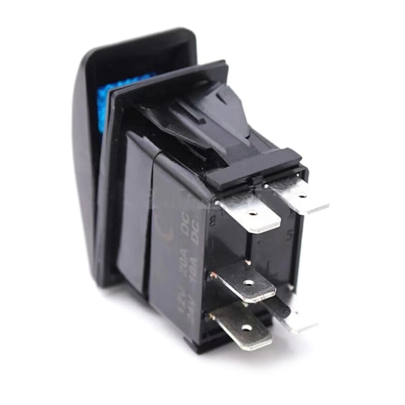 2Pcs 20A 12V Marine Boats Rocker Switches 5 Pin Toggle Switches for ...