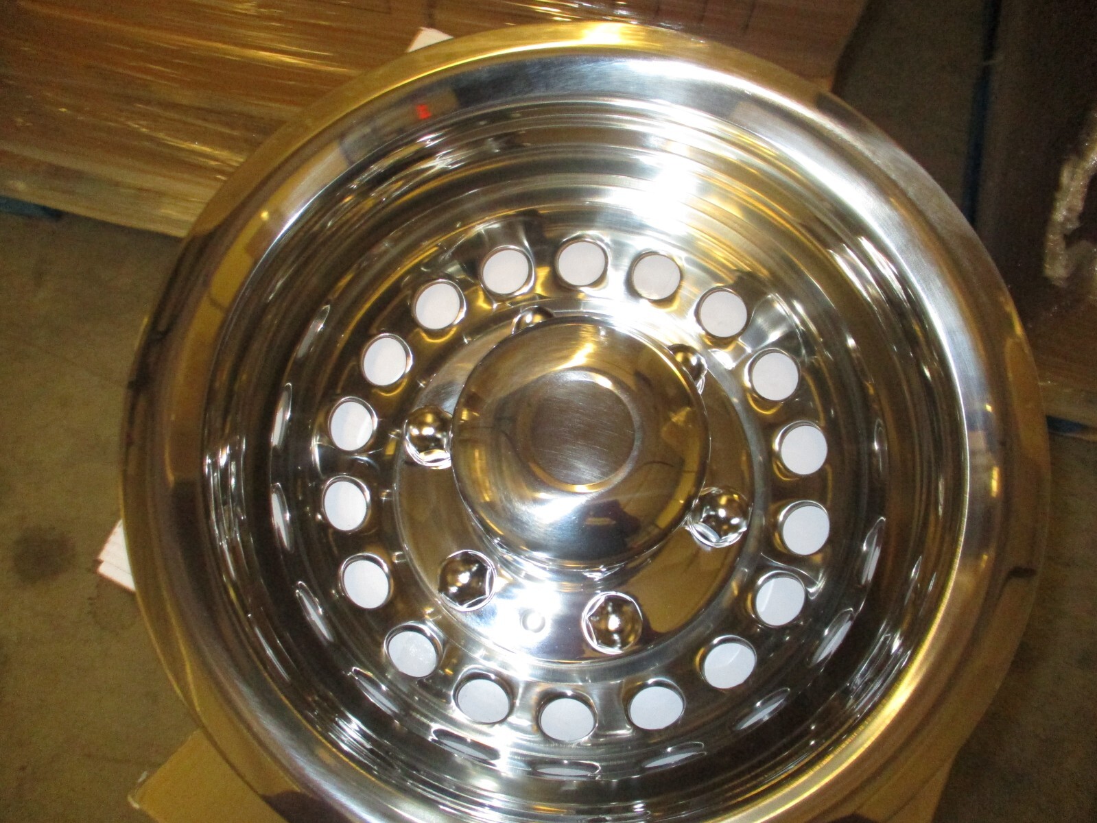 4 fits Sprinter Van 2007-2024 16" Dual Steel Wheel Simulators Dually ...