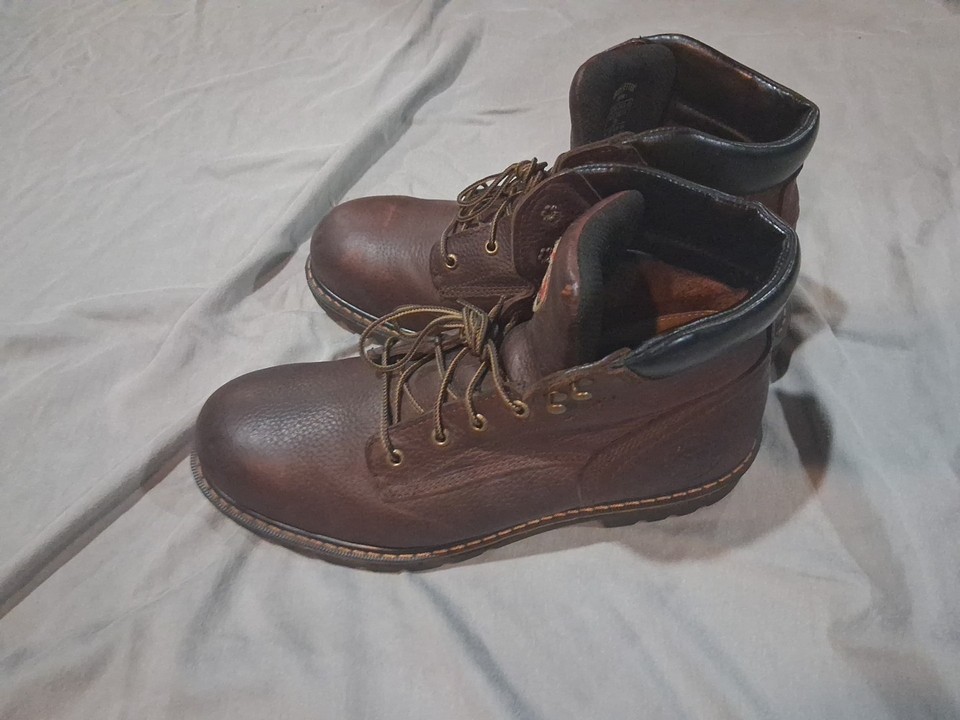 Irish Setter 83604 Brown Leather Steel Toe Work Boots 11.5 EE ASTM EH ...