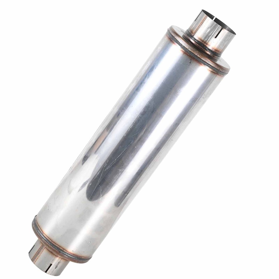 4" Stainless Steel Performance Hi-Flow Diesel Muffler 24" Body - XS2772 ...