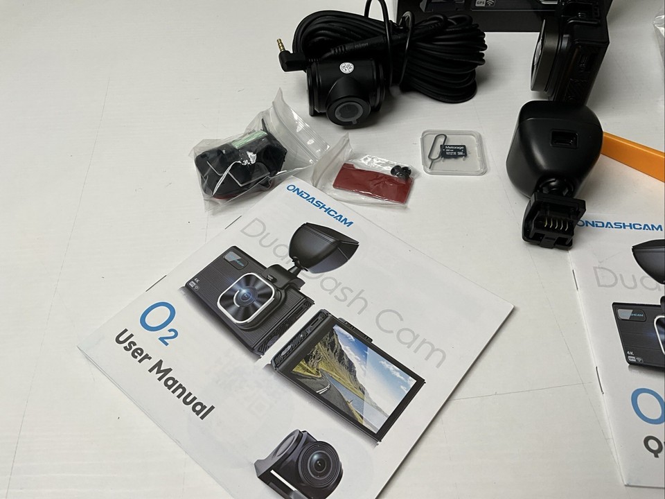 ONDASHCAM O2 Dash Cam Front/Rear, 4K/2.5K Dual Dash Camera for Cars W ...