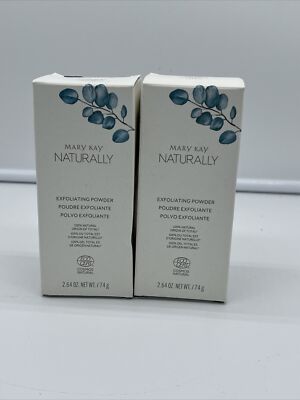 MARY KAY NATURALLY EXFOLIATING POWDER 2.64 OZ BOXED (LOT OF 2) NEW IN ...