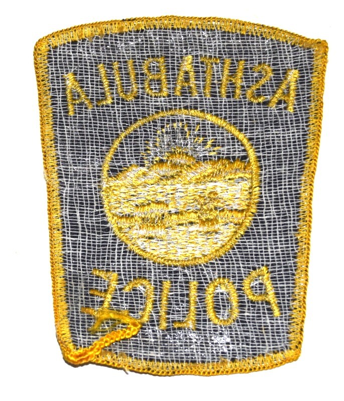 ASHTABULA OHIO OH Sheriff Police Patch STATE SEAL SUNRISE VINTAGE OLD ...
