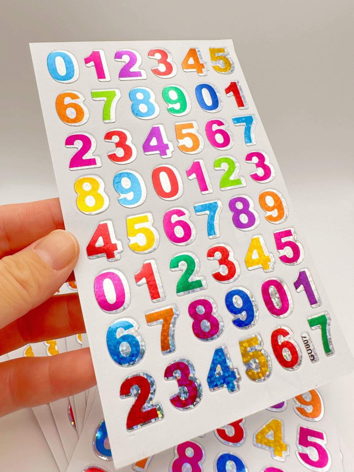Multi-coloured Letter/Number STICKERS For School Children Reward DIY ...