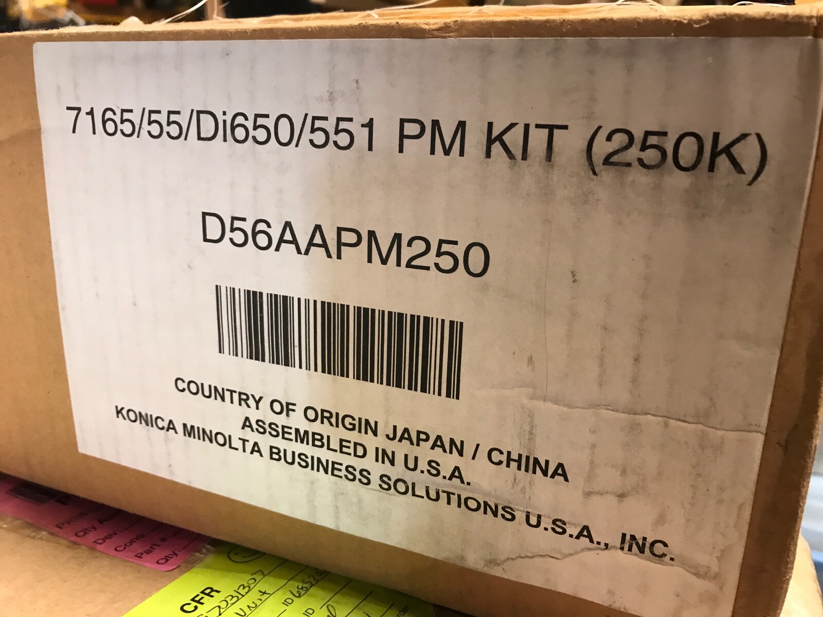 KONICA MINOLTA DI650 DI551 7165 7155 D56AAPM250, 950-563, 56AE-PM25 ...