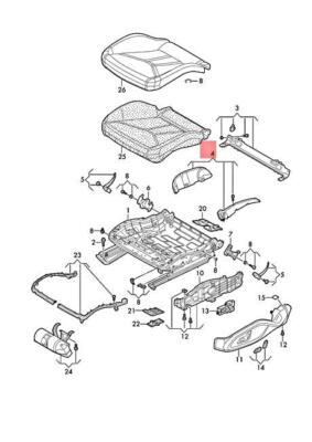 Genuine AUDI R8 4S3 4S9 4SP 4SR Supporting Shell Repair Kit 4S0898024 ...