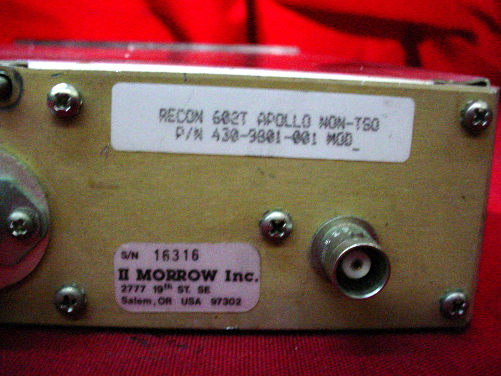 II Morrow Apollo I 602T Loran C Aviation Air Craft Nav Receiver | eBay