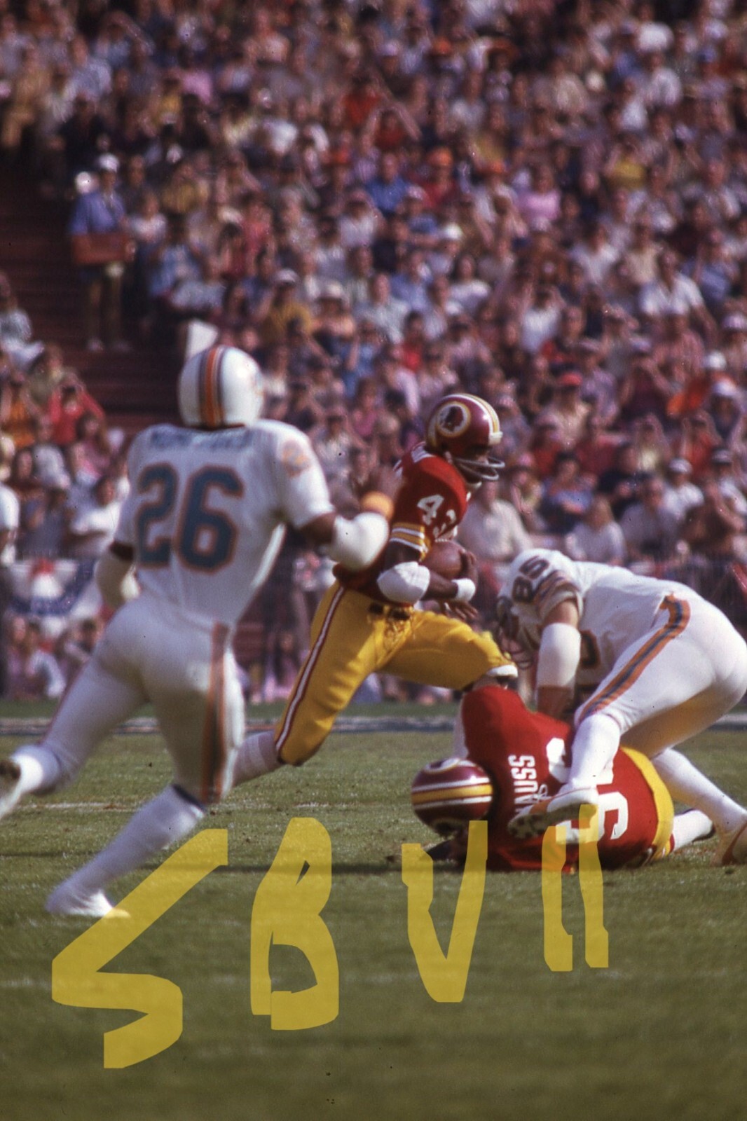 Larry Brown Super Bowl VII WASHINGTON REDSKINS vs Dolphins - Original ...