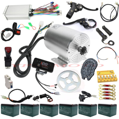 60V 2500W 72V 3000W Brushless Electric Motor Throttle Grips for Go Kart ...