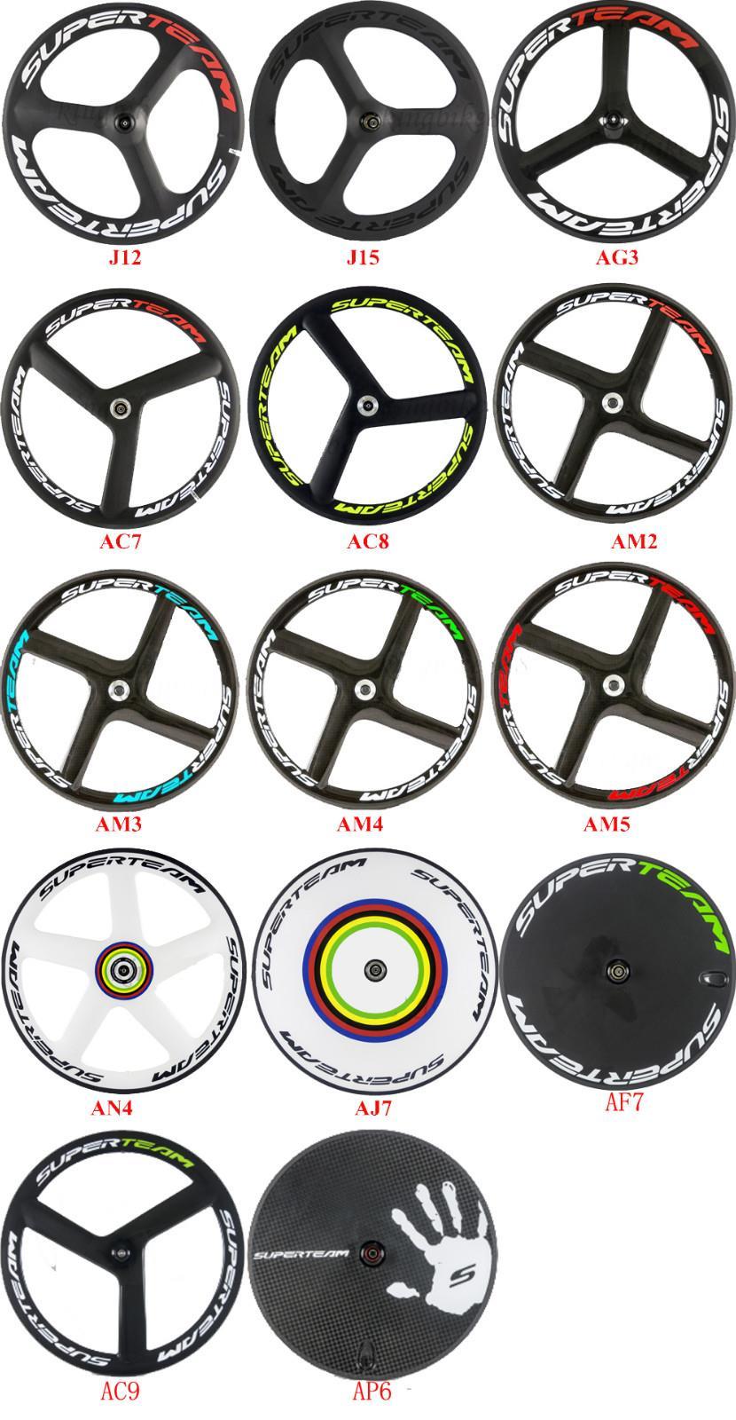 70mm Tri Spoke Front Wheel 88mm Rear Carbon Wheelset Fixed Gear Wheels ...