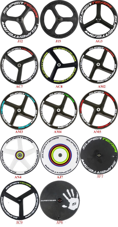 70mm Tri Spoke Front Wheel 88mm Rear Carbon Wheelset Fixed Gear Wheels ...