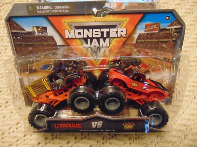 2024 NEW SPIN MASTER Monster Jam TRUCKS 2-Pack LUMBERJACK & AXE | eBay