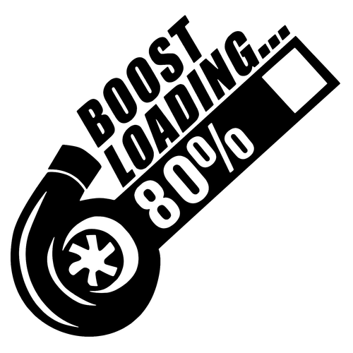 Boost Loading Turbo Decal Sticker Car Window Truck Racing Drift JDM 22 ...