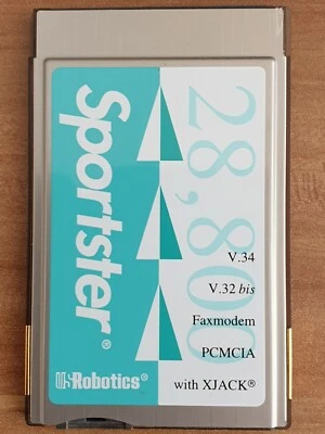 US Robotics Sportster Fax / Modem V34 PCMCIA | Grelly UK