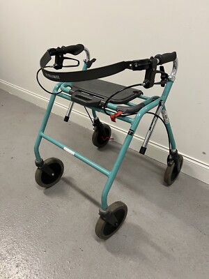 Dolomite Maxi + Plus 650 Heavy Duty 4-Wheel Folding Walker Rollator ...