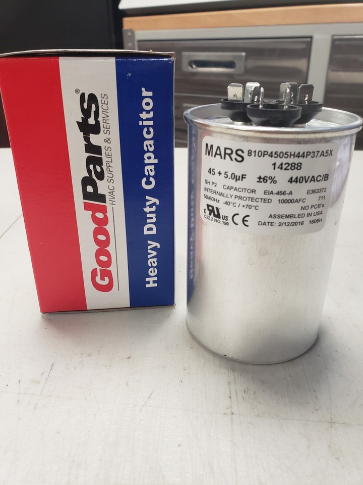 GoodParts HVAC Supplies + Services Heavy Duty Capacitor ELE-45/5-RDHD ...