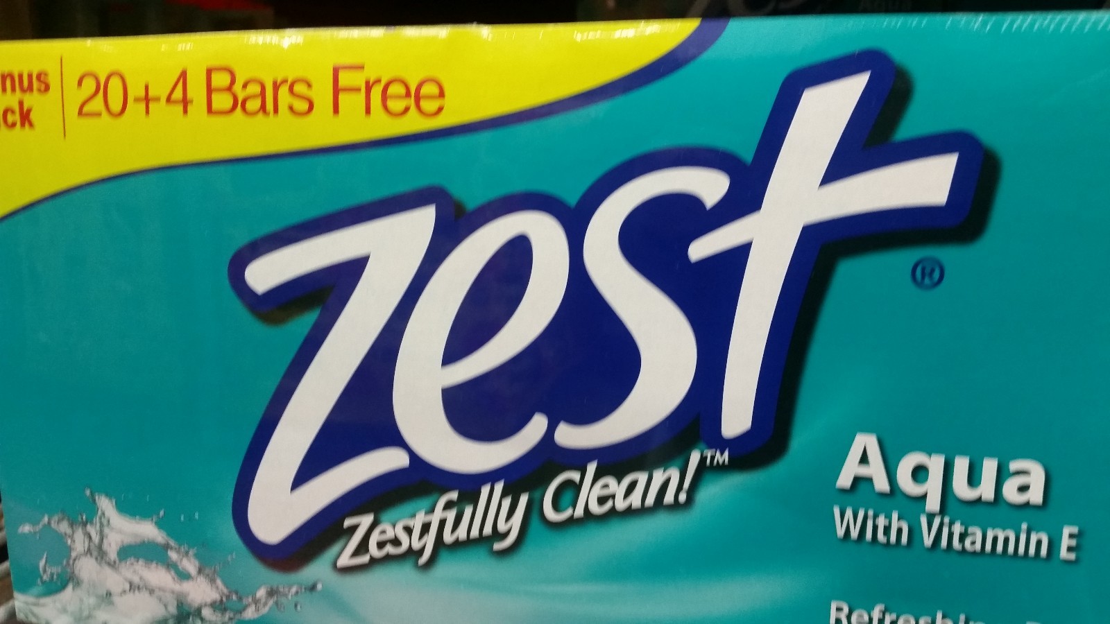 ZEST 3.0 OUNCE BAR SOAP AQUA SCENT REVITALIZING (24 BARS PER BOX ...