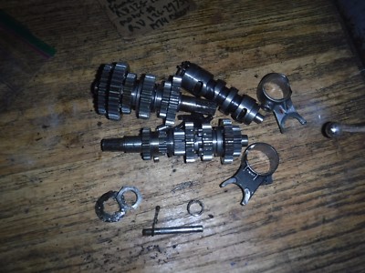 Suzuki RV125 RV 125 1973 transmission gears shafts shift forks shift ...