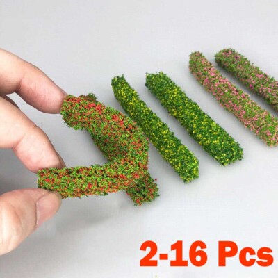 4/8/12/16 Pcs Long Shrub Strips Grasses HO/OO Scale Fence Garden ...