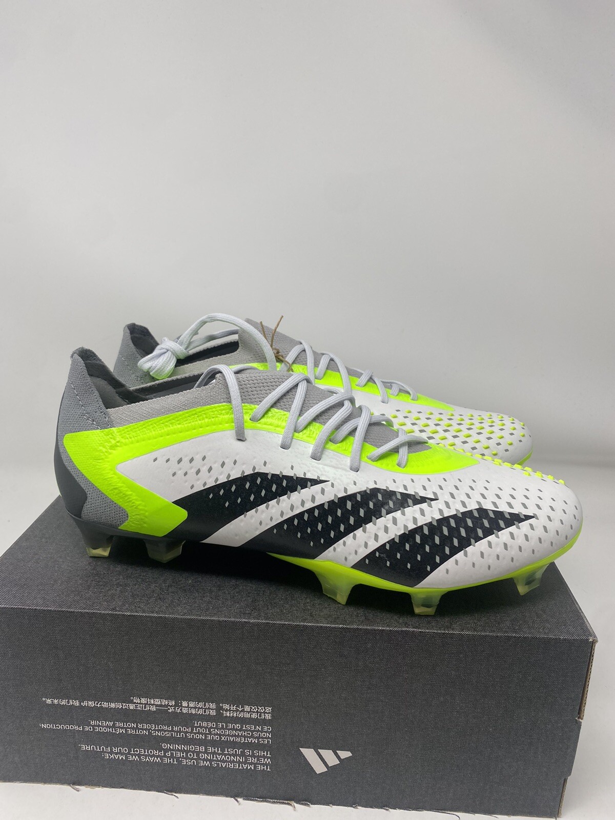 Adidas Predator Accuracy.1 FG Low Soccer Cleats Shoes White GZ0032 Mens ...