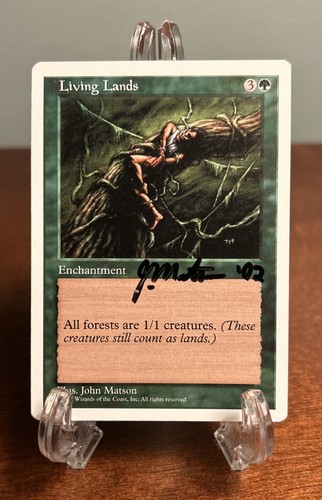 Signed Living Lands Proof MP 6th Edition Artist John Matson Dated '02 ...