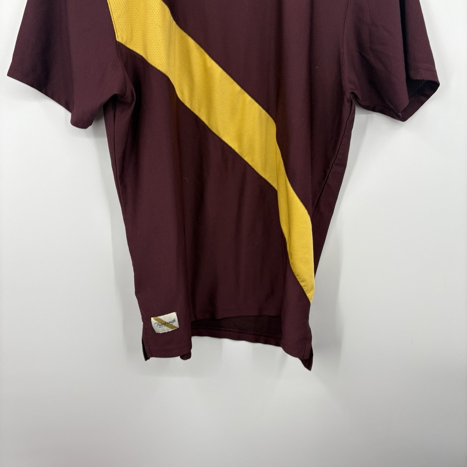 Tracksmith Shirt Mens Medium Van Cortlandt Mesh Run Performance Track ...
