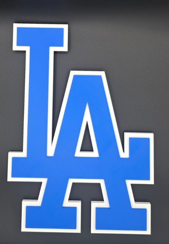 Los Angeles Dodgers Logo Sign - 3D Wall and Desk Shelf Art | eBay