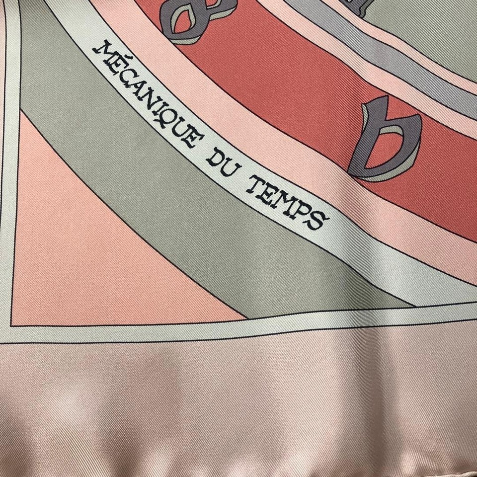 HERMES Scarf 90cm Time Mechanism Pattern | eBay