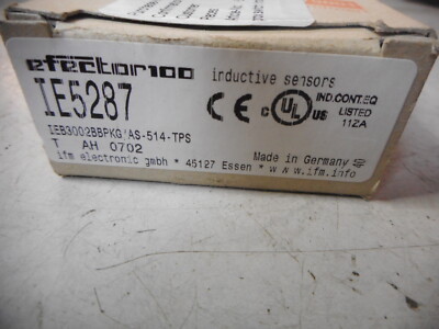 IFM EFFECTOR -- INDUCTIVE SENSOR SENSING RANGE: 2MM Sense N/O PNP ...