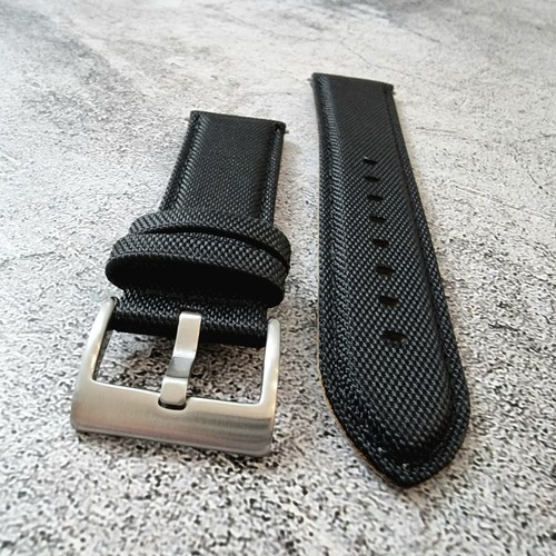 Premium Nylon Sailcloth Field Watch Strap 20mm 22mm Quick Khaki Green ...