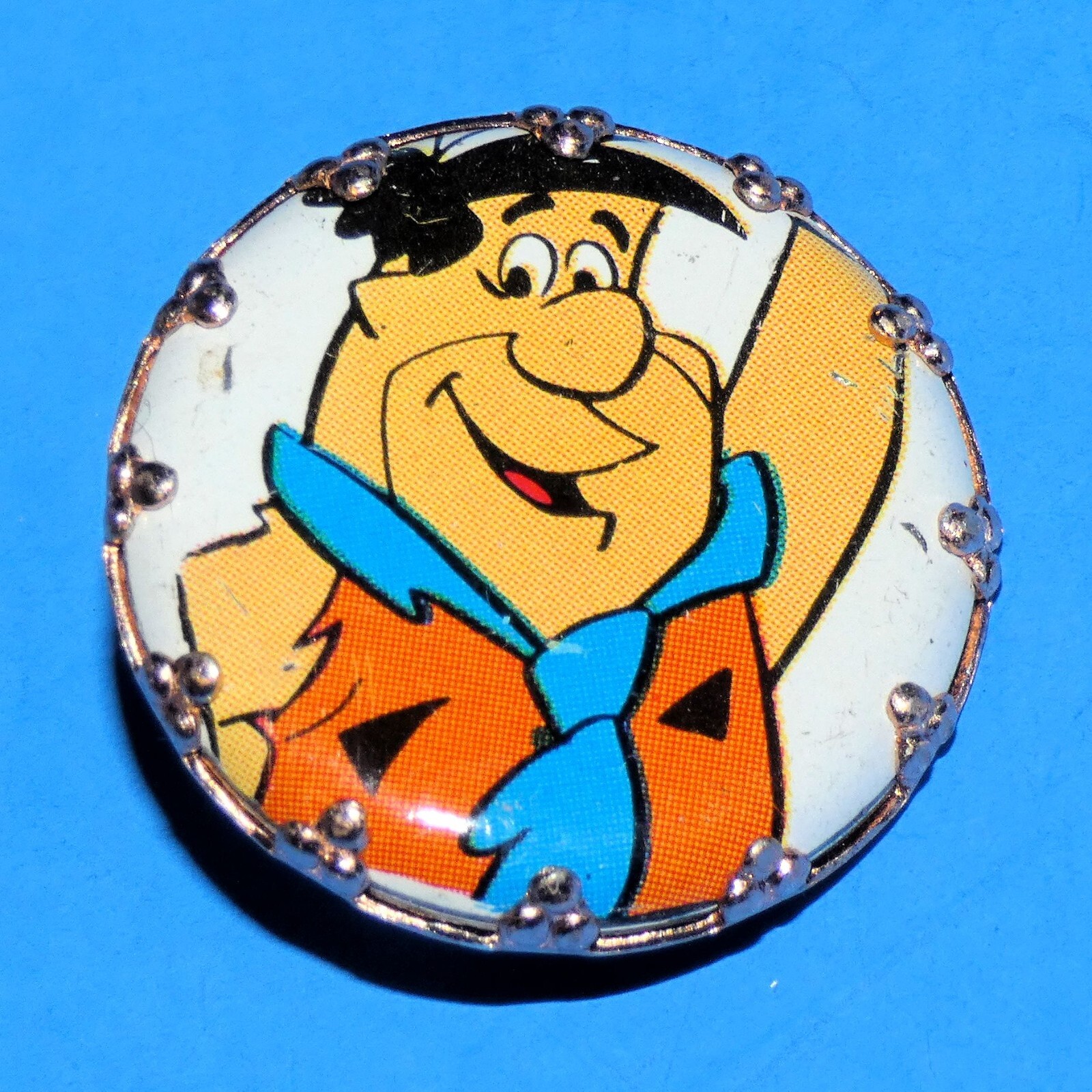 Vintage Fred Flintstone Brooch Pin Hanna Barbara 1970… - Gem
