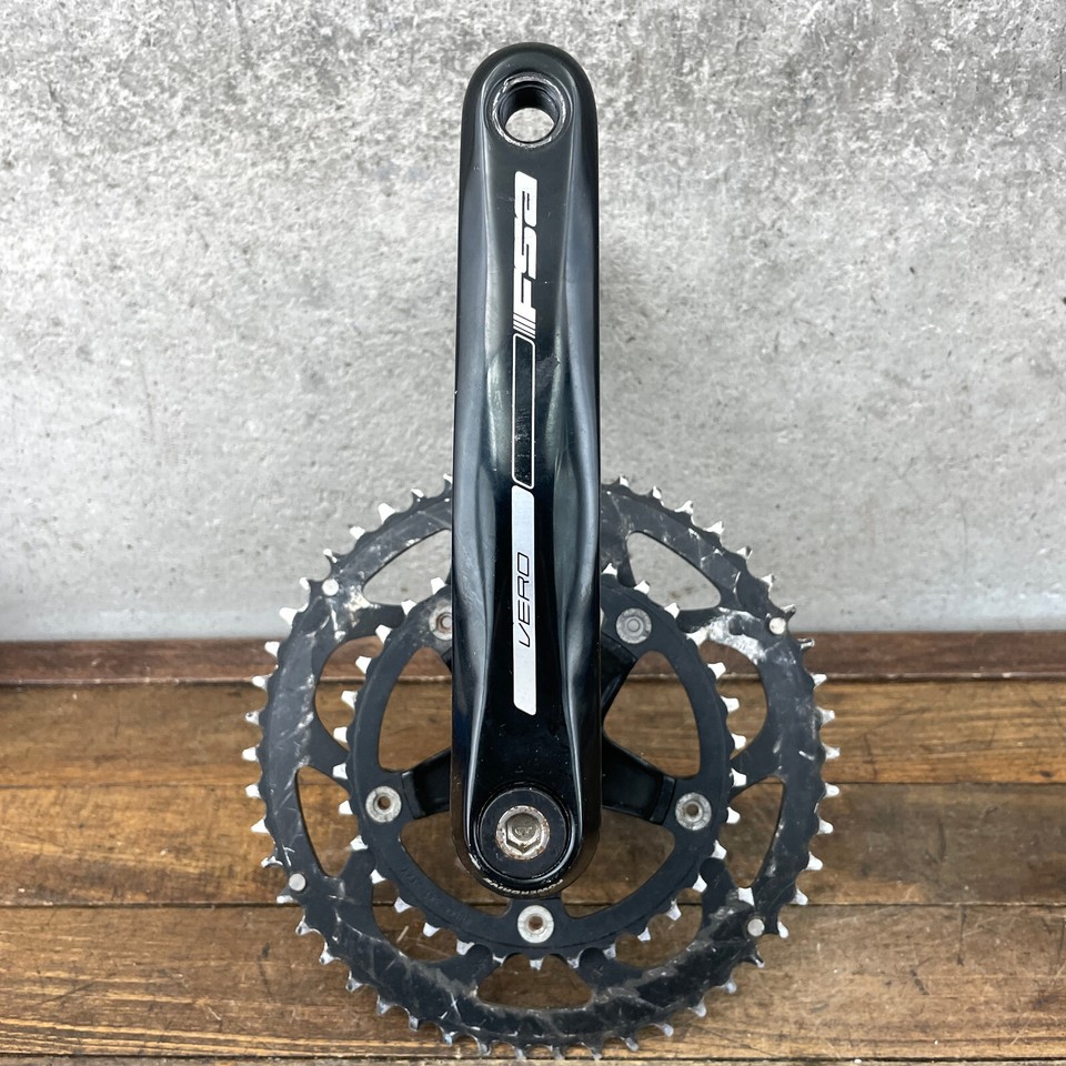 FSA Vero Crank Set Powerdrive 172.5 110 BCD Double Black Road Race Bike ...