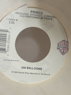 PRINCE & The Revolution 45 / Batdance / 200 Balloons A7 | eBay